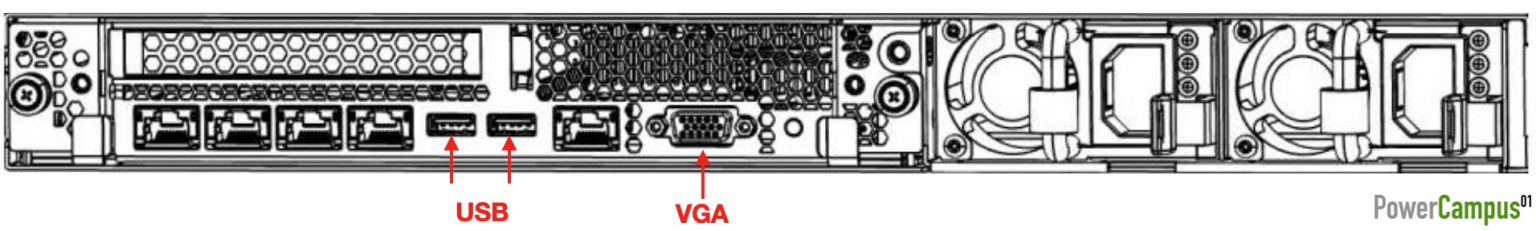 Verkabelung einer 7063-CR2 HMC - PowerCampus 01