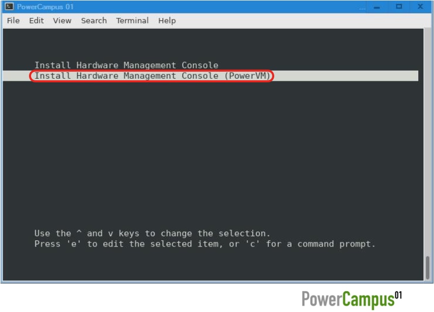 Installation einer vHMC (PoverVM) mit V10R3M1050 Recovery Image ...