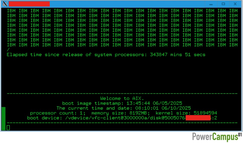 Operation "reboot": Reboot eines NIM-Clients - PowerCampus 01